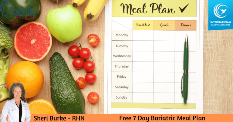 Free 7 Day Bariatric Meal Plan | International Patient Facilitators